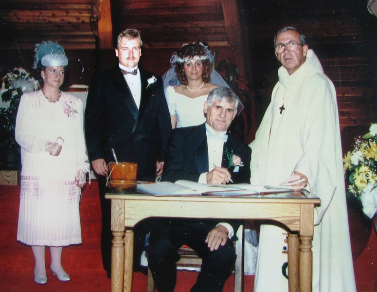 Mariage de Carole Pelletier et Daniel Jasmin, 2 septembre 1989